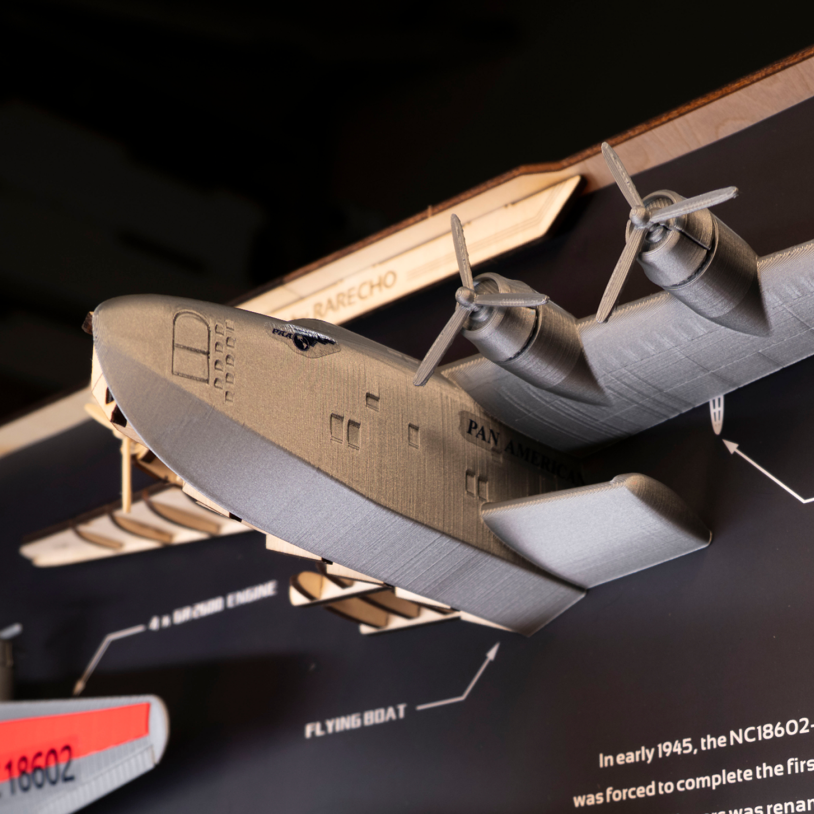 2.5D Framed Blueprint - Pacific Clipper | Bambu Lab AU Store