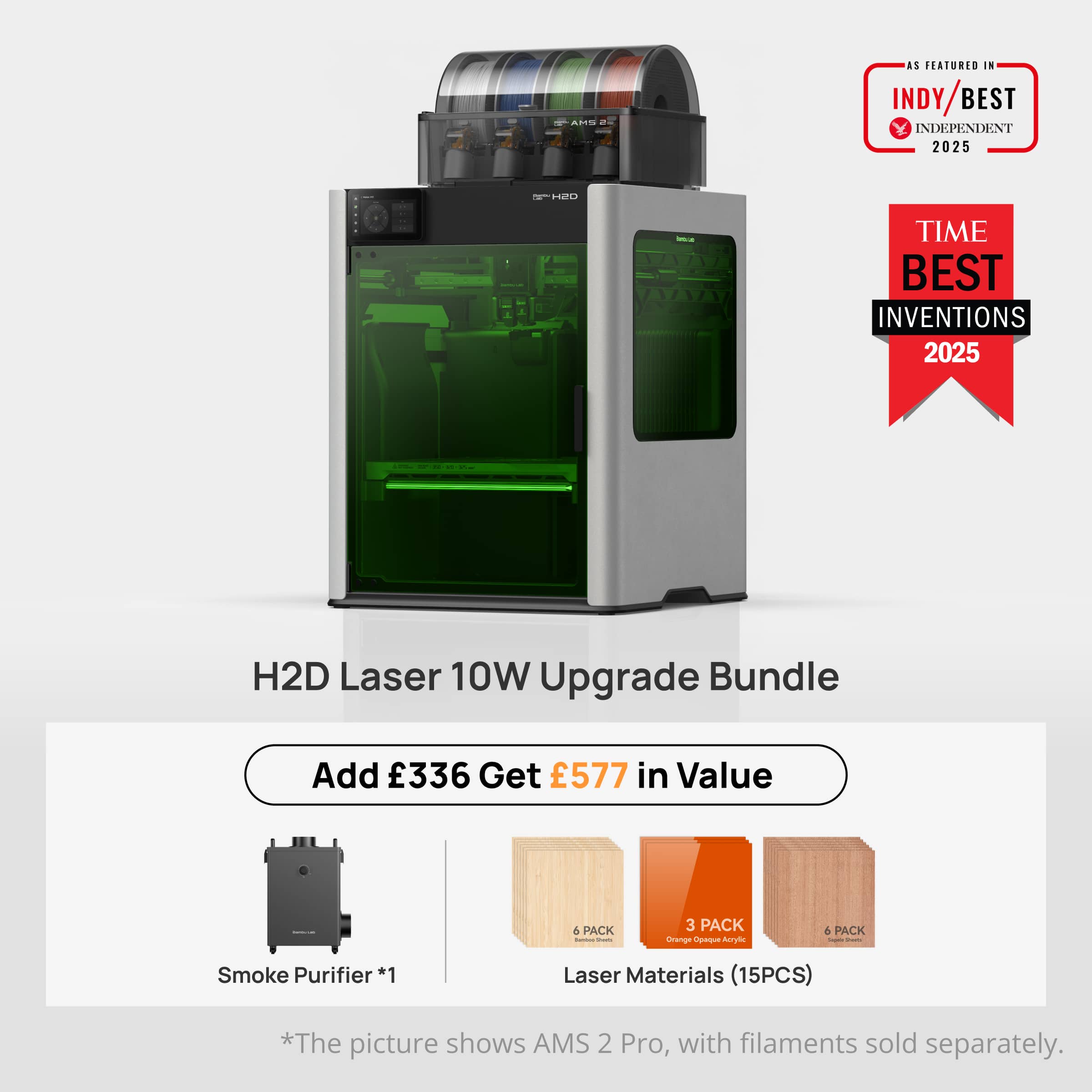 Bambu Lab H2D | Dual Extruder 3D Printer | Bambu Lab UK Store