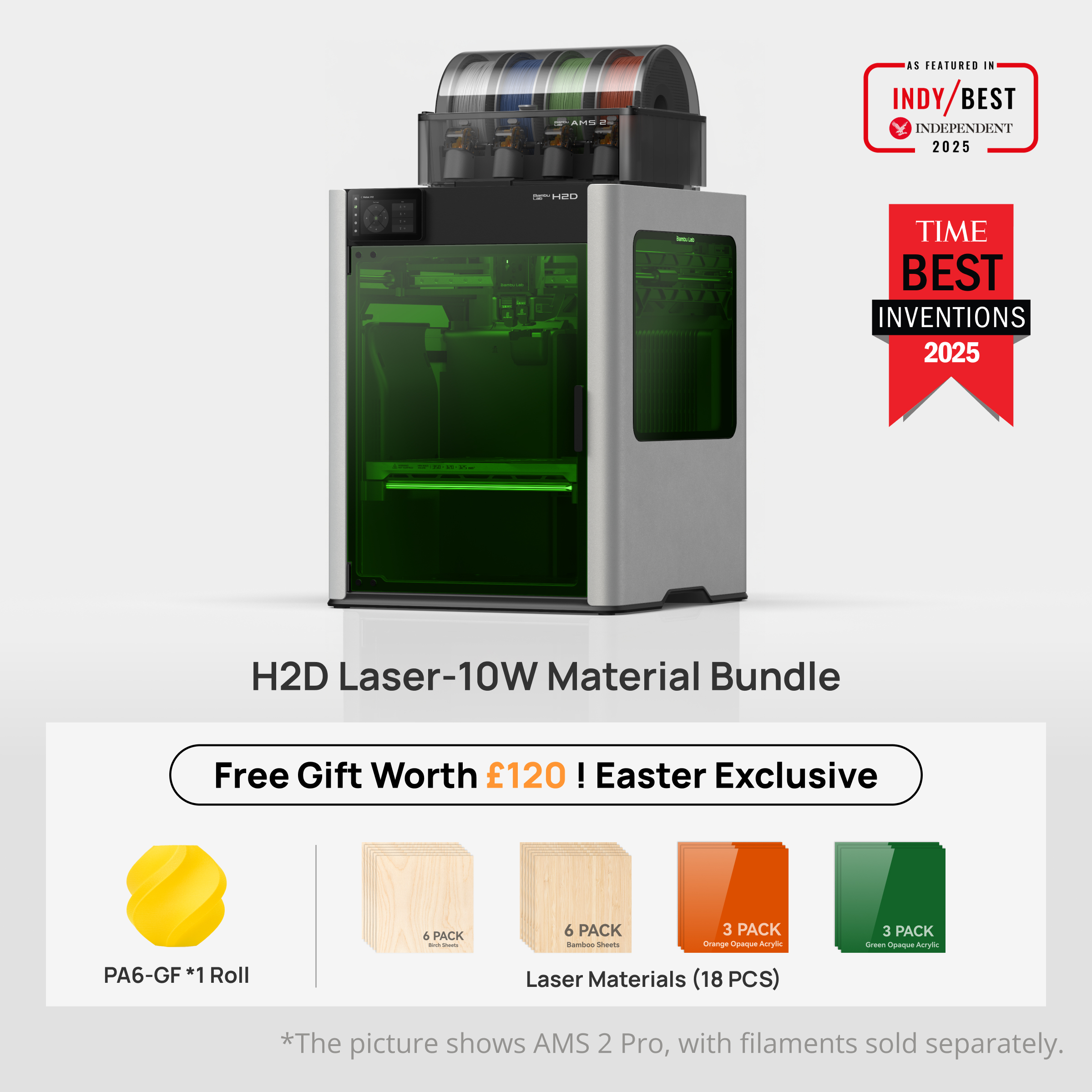 Bambu Lab H2D | Dual Extruder 3D Printer | Bambu Lab UK Store