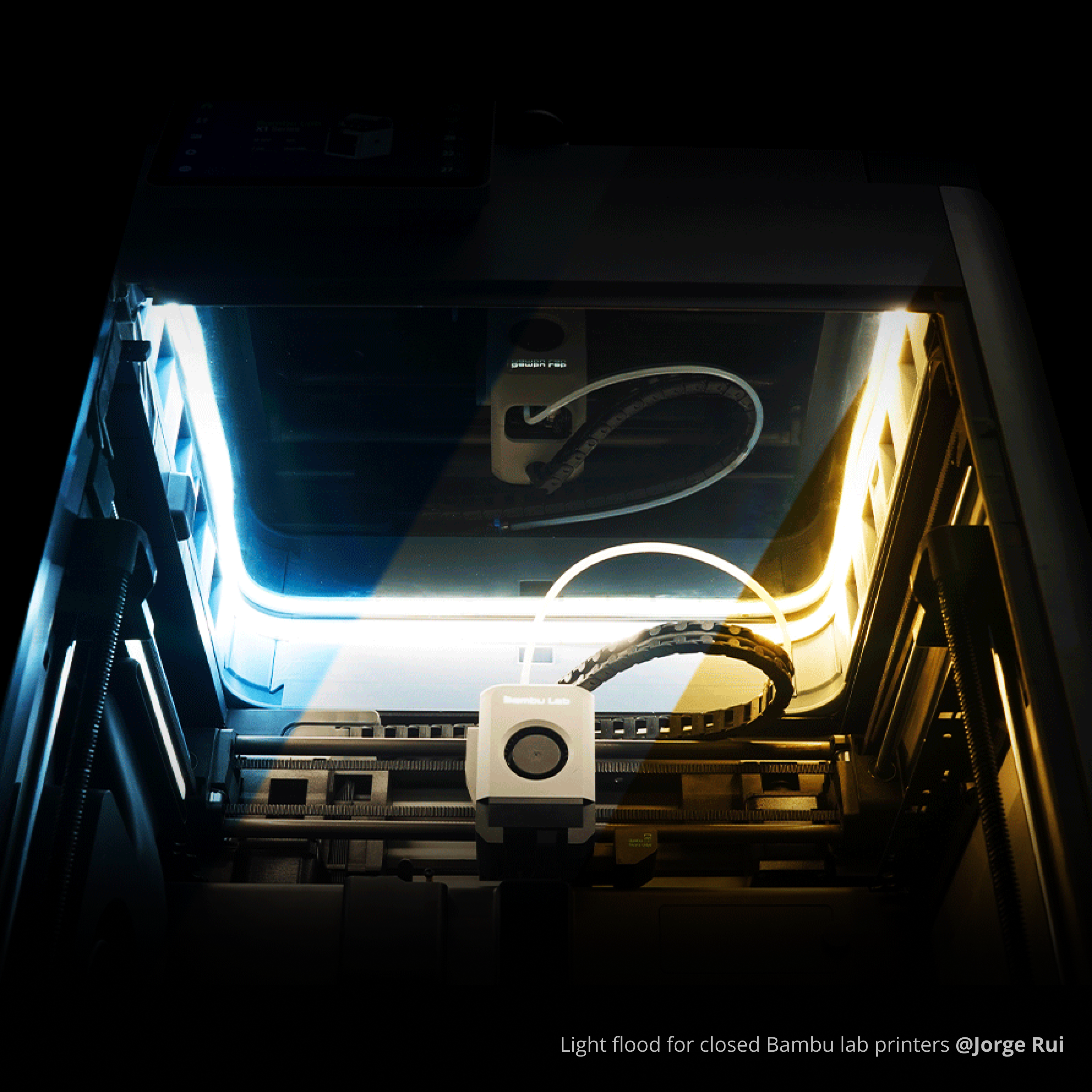 White CCT Tunable COB LED Strip Light | Bambu Lab CA Store