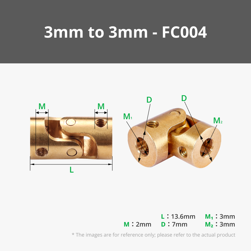 Universal Joint Shaft Coupling with Screws | Bambu Lab CA Store