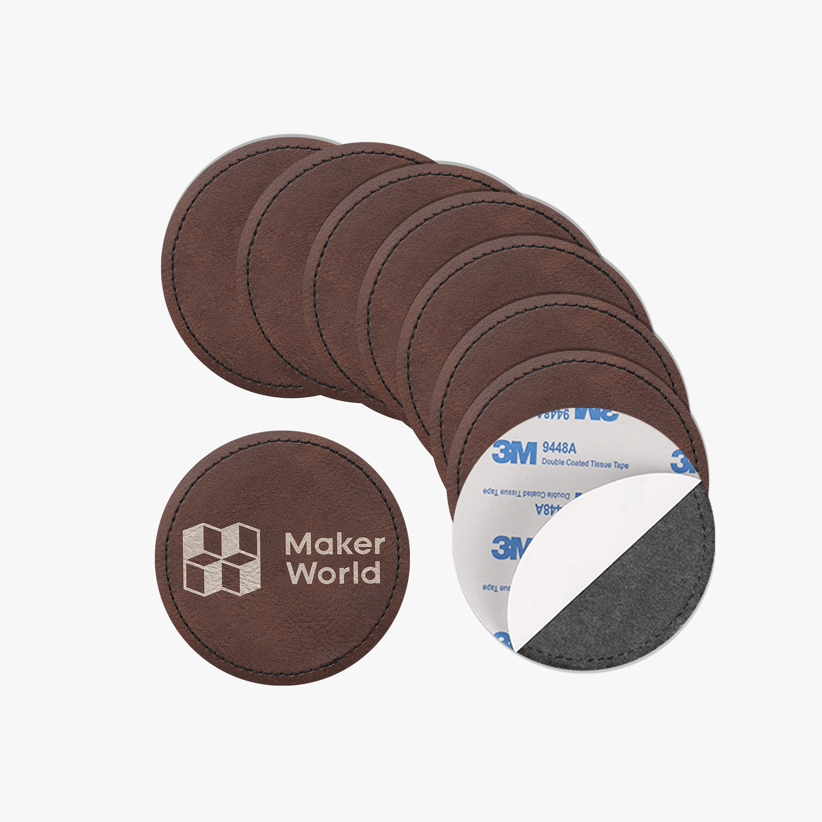 Round PU Leather Patch Sticker | Bambu Lab US Store