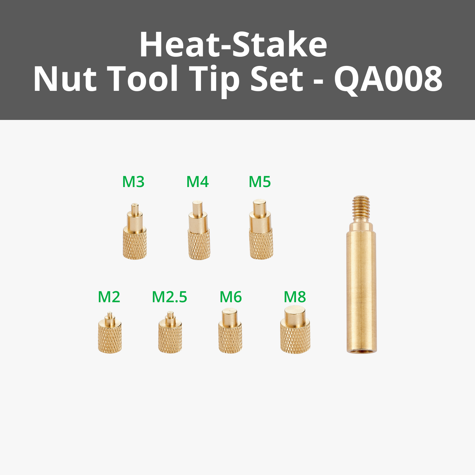Heat-Stake Nut Tool Tip Set | Bambu Lab US Store