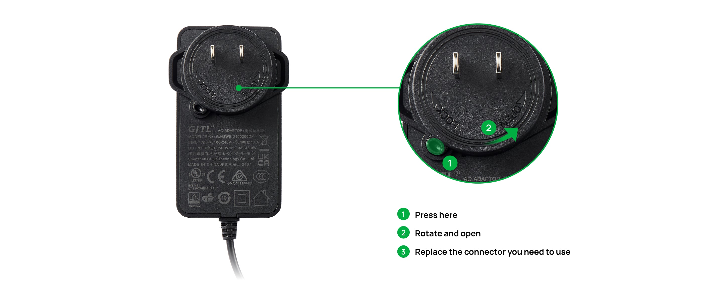 AC DC Power Adapter | Bambu Lab US Store