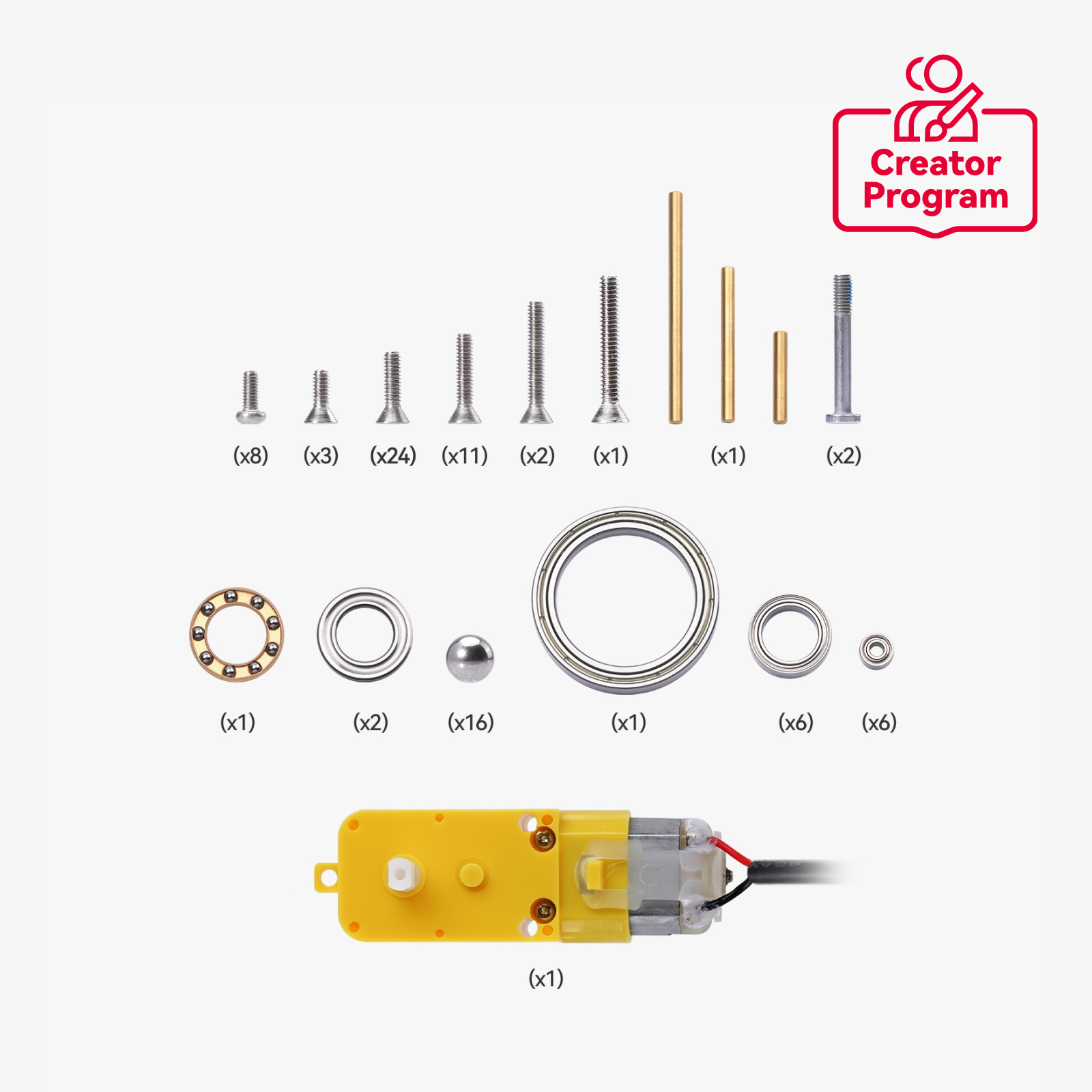 Triple-axis Tourbillon Model Components Kit 007 | Bambu Lab US Store